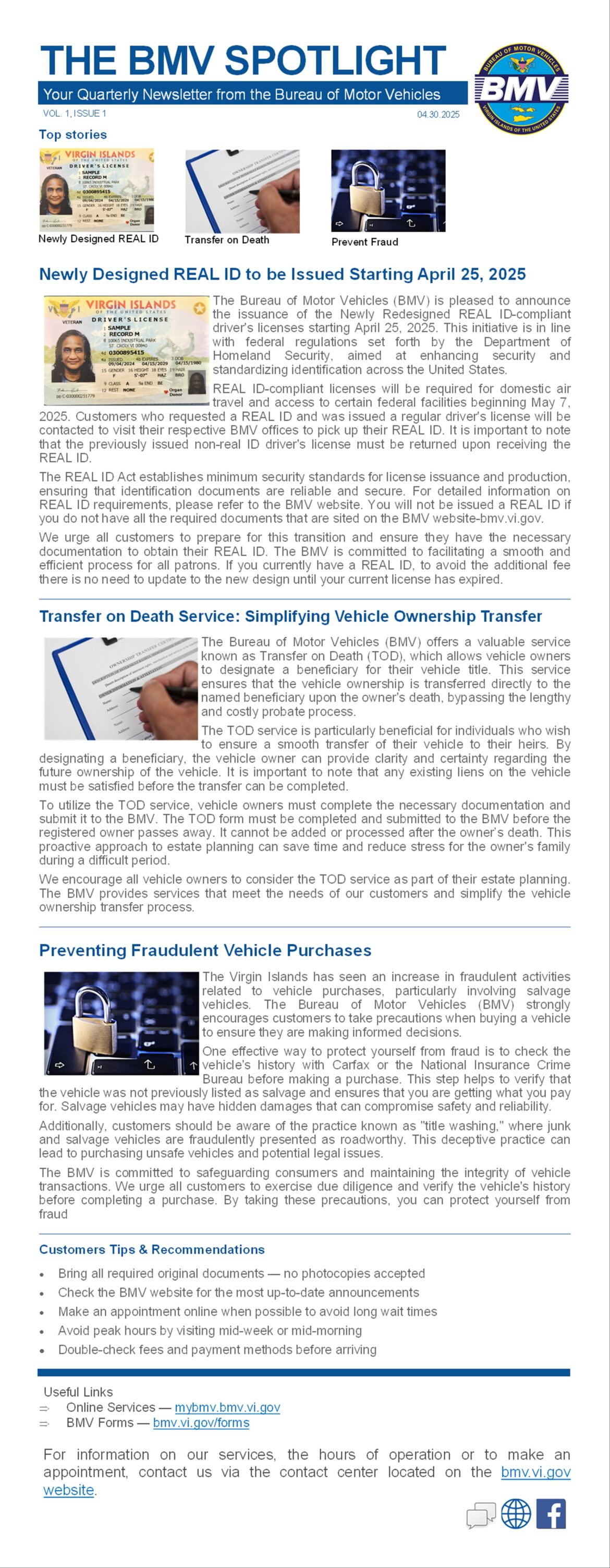 BMV SPOTLIGHT V1.1 – BMV | USVI Bureau of Motor Vehicles